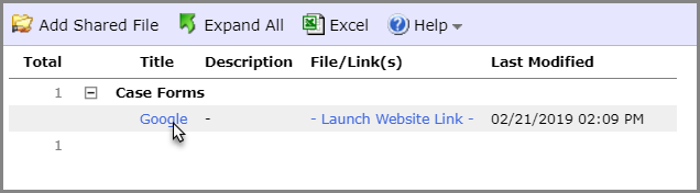 General Case Management - Shared Forms and Files – extendedReach