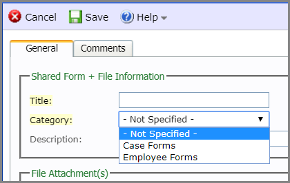 General Case Management - Shared Forms and Files – extendedReach