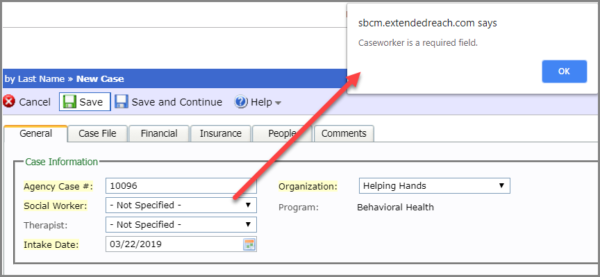General Case Management - Adding and Editing Information – extendedReach