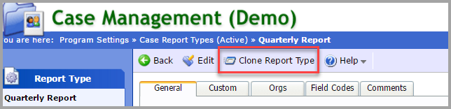 Program Report Types – extendedReach