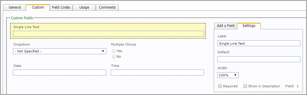 Custom Form Builder – extendedReach