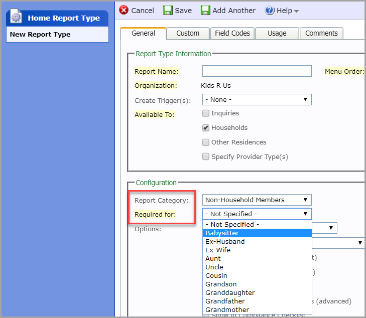 Non-Household Member Activities and Reports – extendedReach