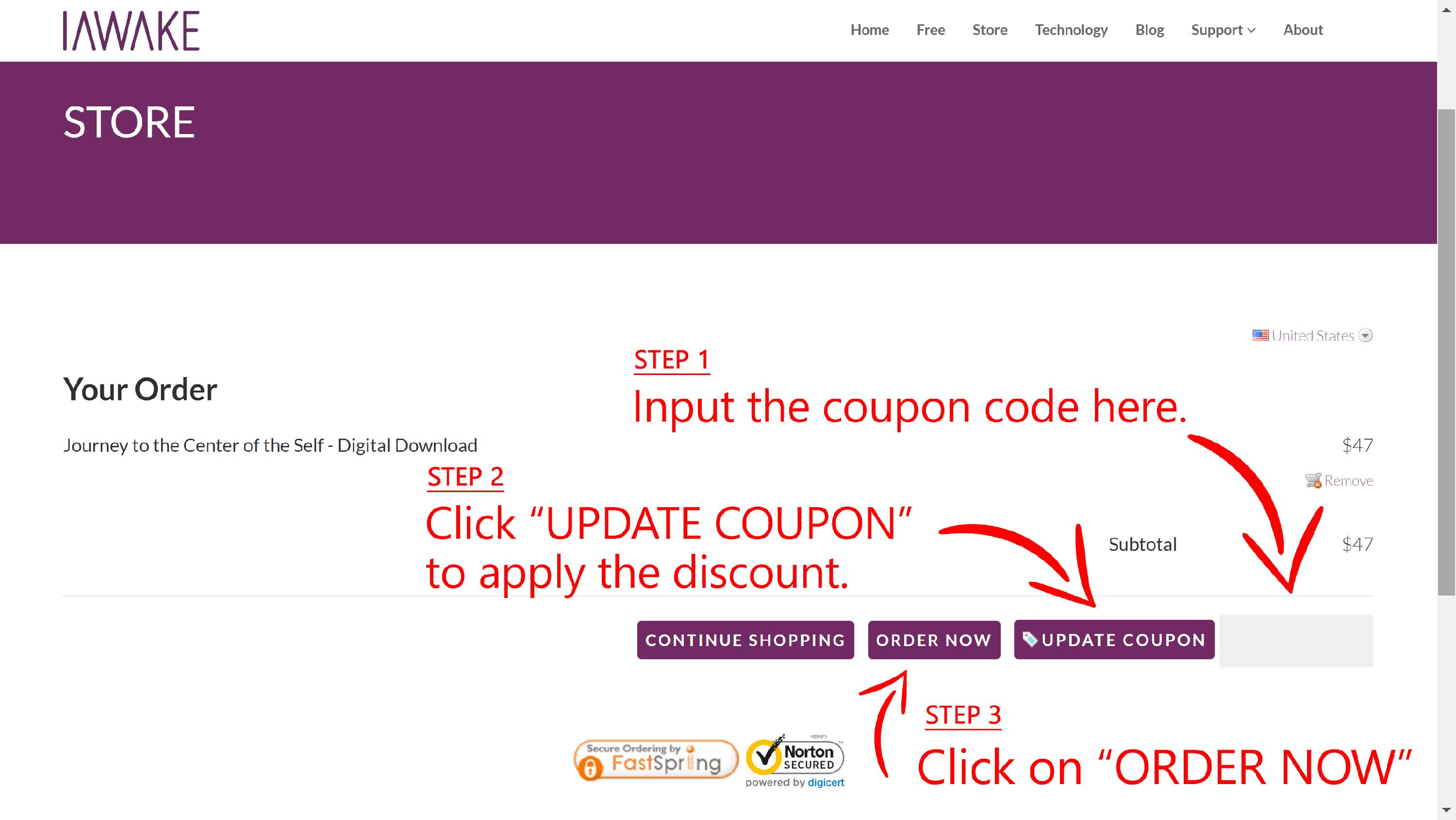 How Do I Apply A Coupon Code IAwake Technologies
