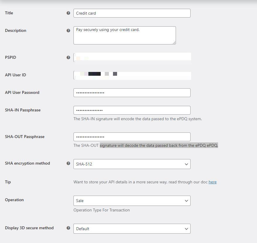 EPDQ General terms, what is PSPID, SHA-IN, SHA-OUT? etc. – We are AG