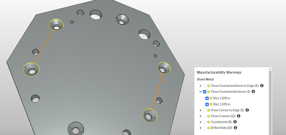 Sheet metal interrogation