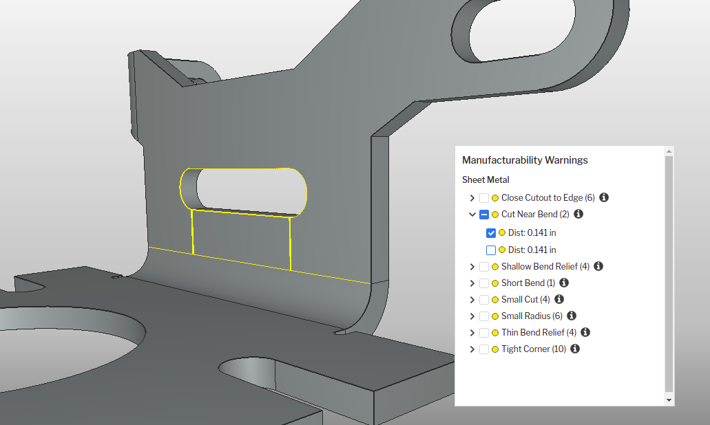 Sheet metal interrogation