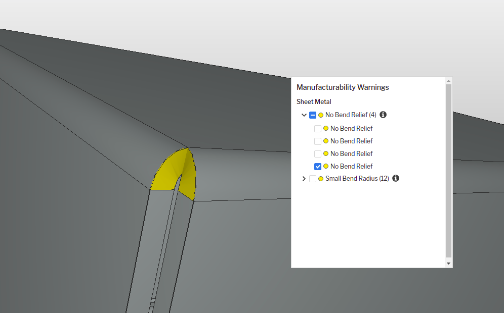 Sheet metal interrogation