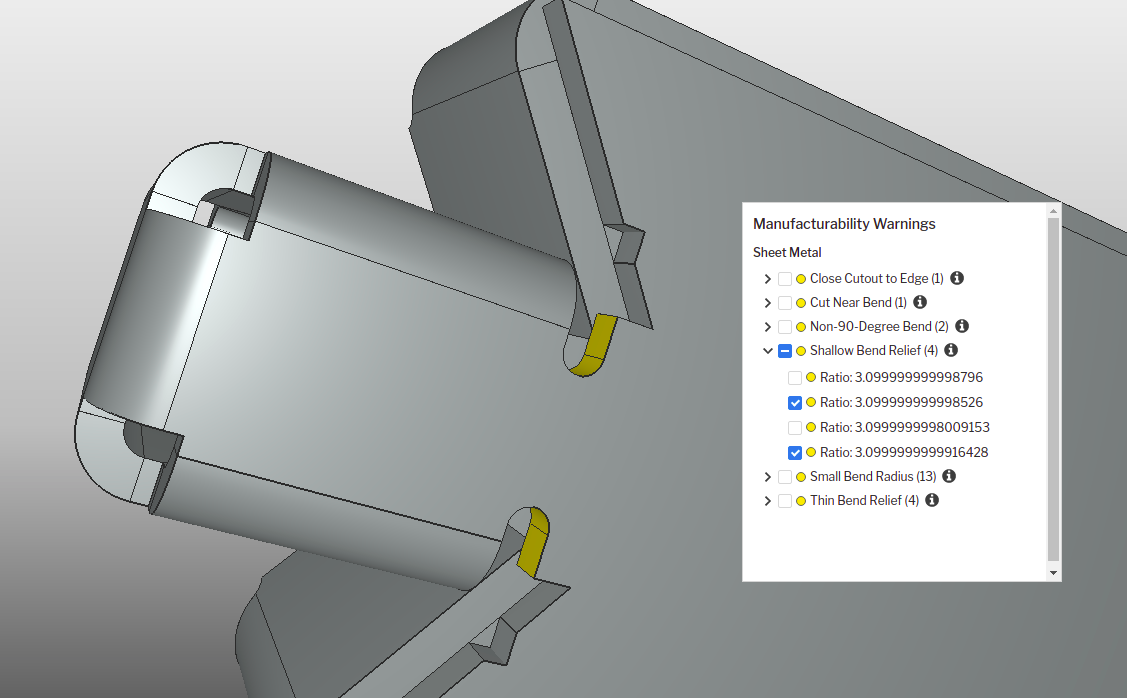 Sheet metal interrogation