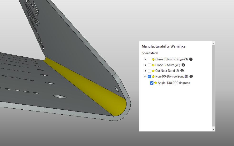 Sheet metal interrogation