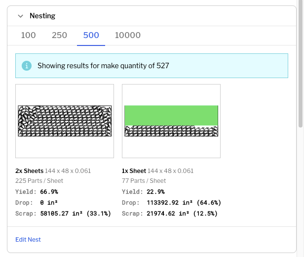 Manual component nesting