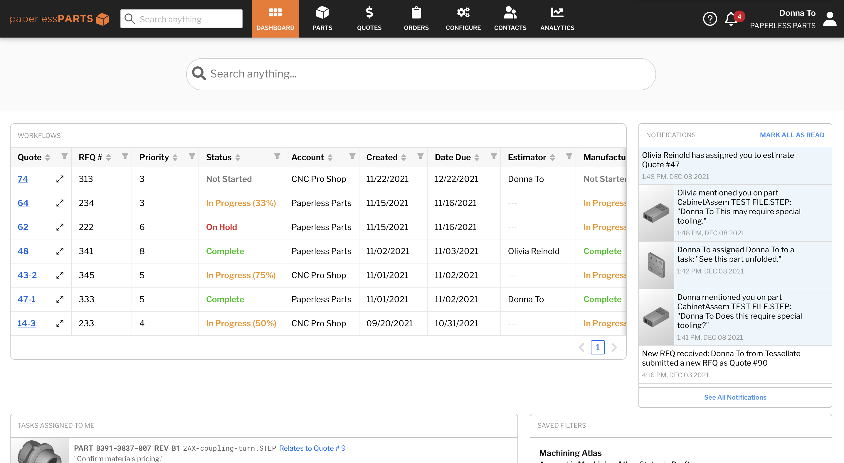 Paperless Parts Knowledge Base