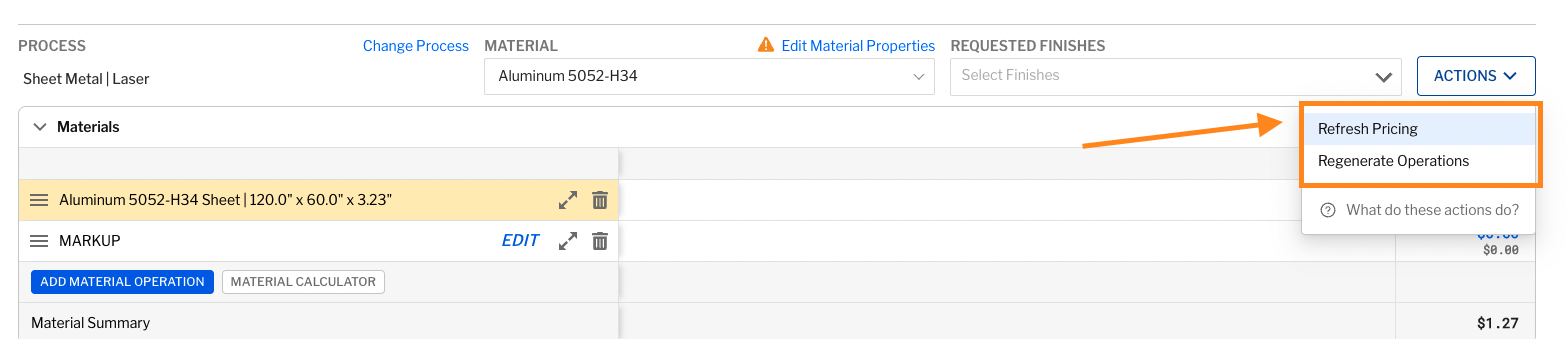 Working with existing quotes after an update to pricing configuration