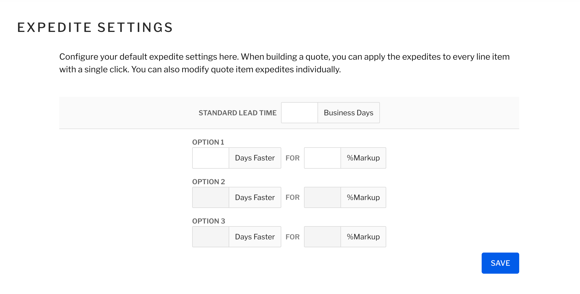 Dynamic lead times guide