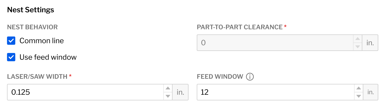 Multi-component nesting improvements - May 17th, 2023