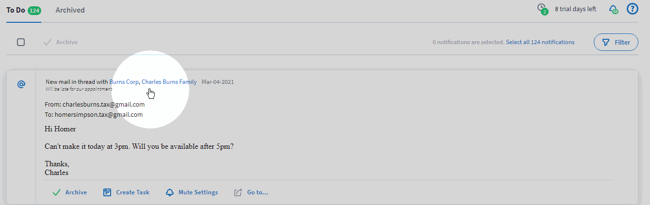 Inbox+ Notifications - TaxDome Help Center