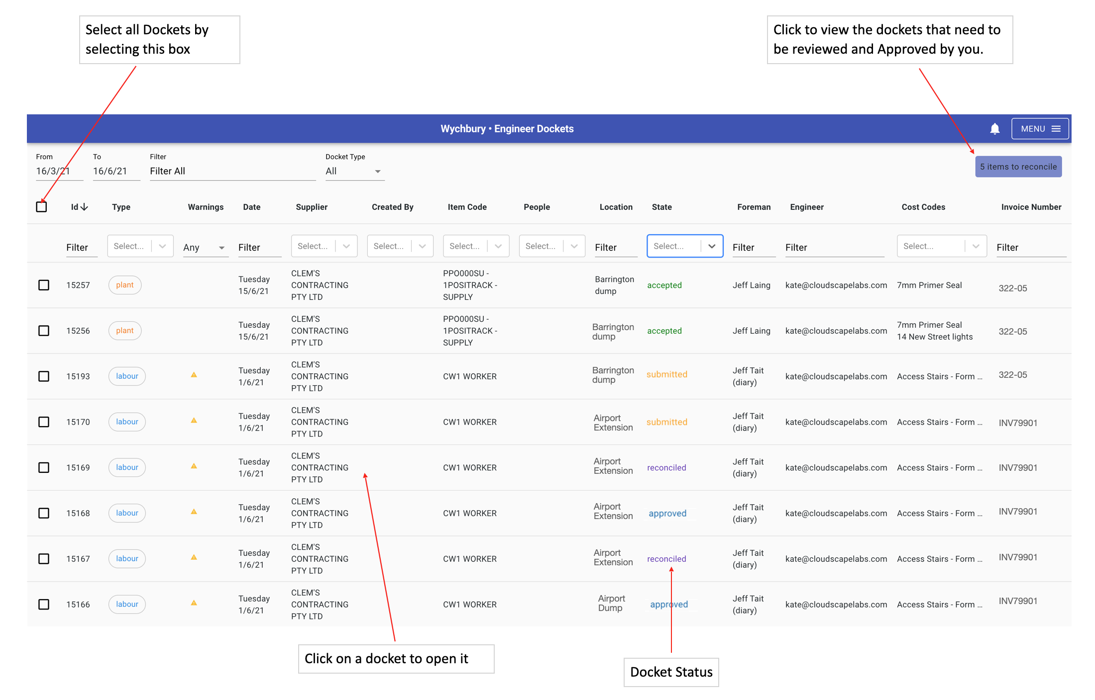 Electronic Dockets Instructions for Engineers - Virtual Superintendent ...