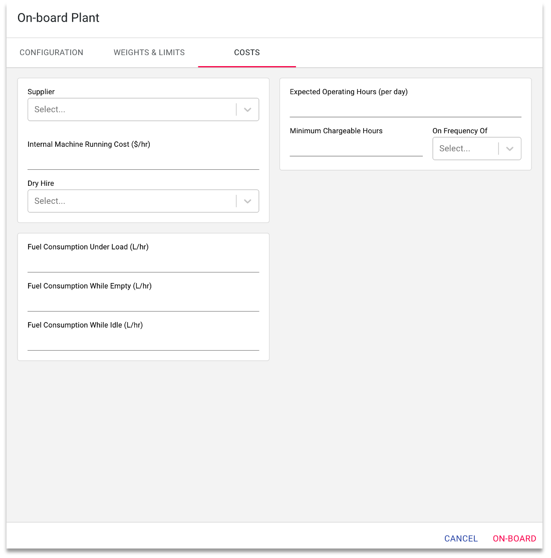 On-board Plant in the Virtual Super - Virtual Superintendent Knowledge Base