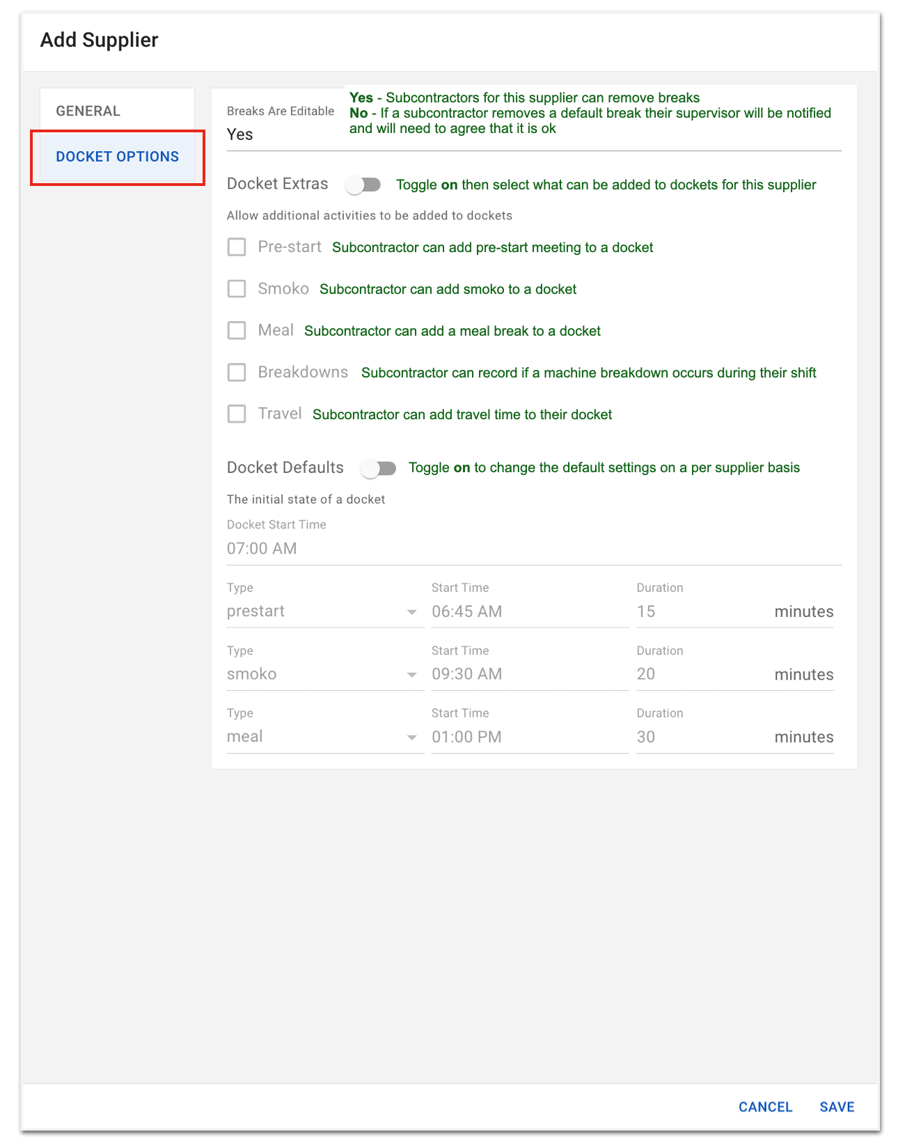 Add a new Supplier in the Virtual Super - Virtual Superintendent ...