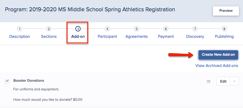 Student Registration - Create an Add-On