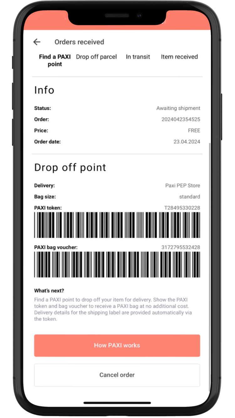 How PAXI integrated delivery works? – Yaga South Africa Help Center