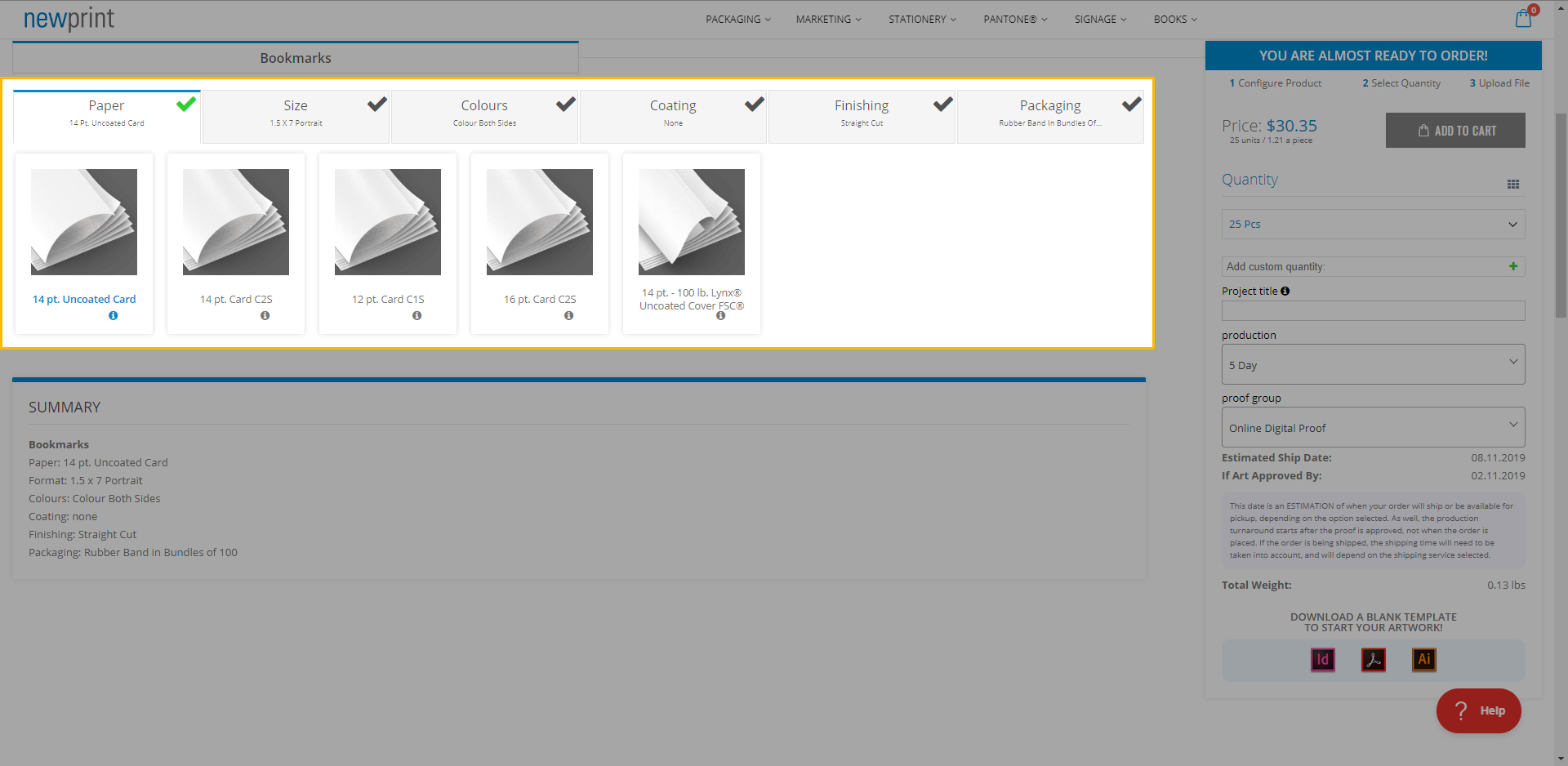 How to Download Templates from Newprint | Newprint Help