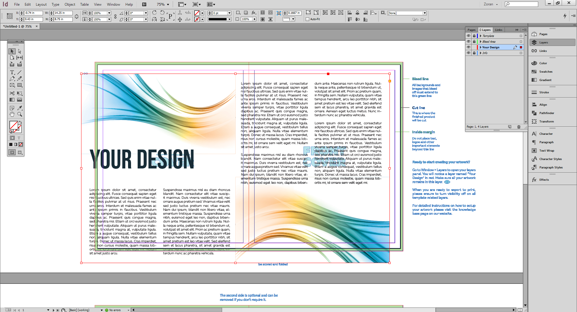 How to use the Adobe InDesign (.idml) Template from Newprint | Newprint ...