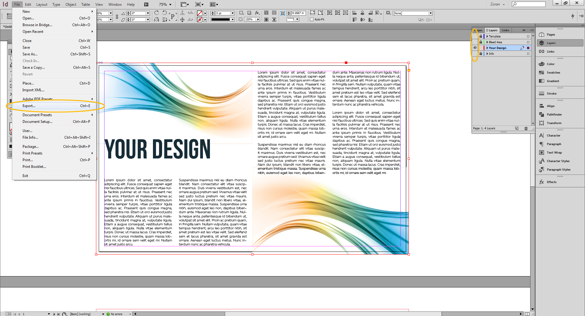 How to use the Adobe InDesign (.idml) Template from Newprint | Newprint ...