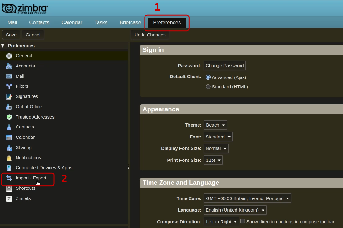 How to Export your Zimbra contacts list - Protectedservice Knowledge Base