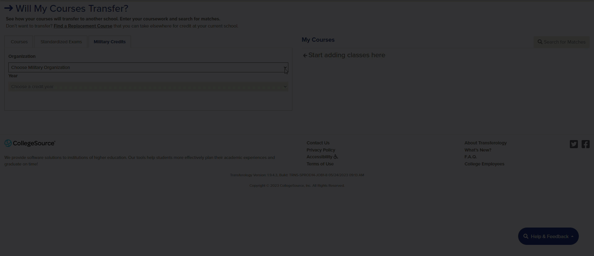 How to Use Will My Courses Transfer - Transferology Support Center