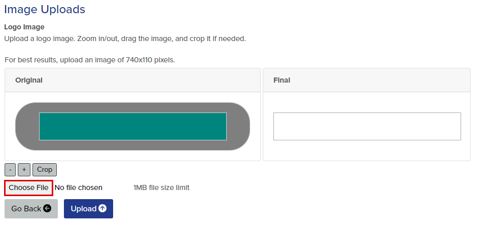 Create Institution Landing Pages: Image Uploads - Transferology Lab ...
