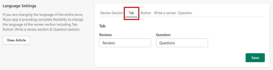 Language Settings - WebContrive