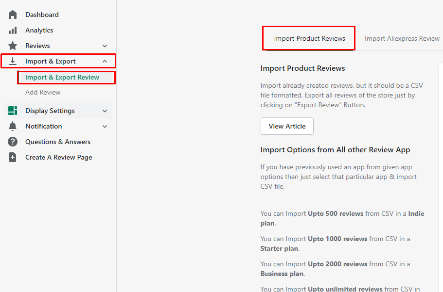 How to import reviews using CSV? - WebContrive