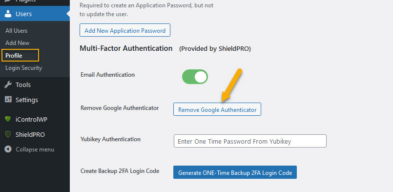 How to disable/remove Google Authenticator for your WordPress user ...