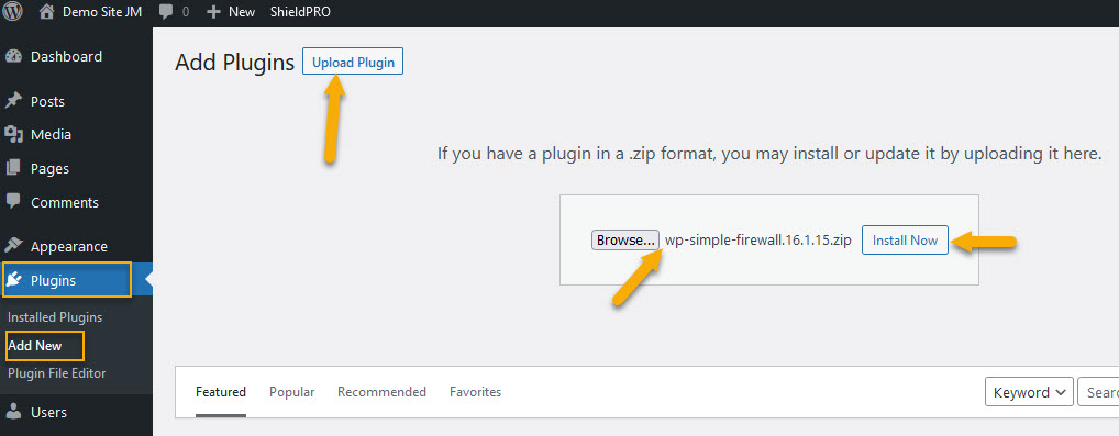 How to revert Shield back to the previous version - Shield Security for WordPress Knowledge Base