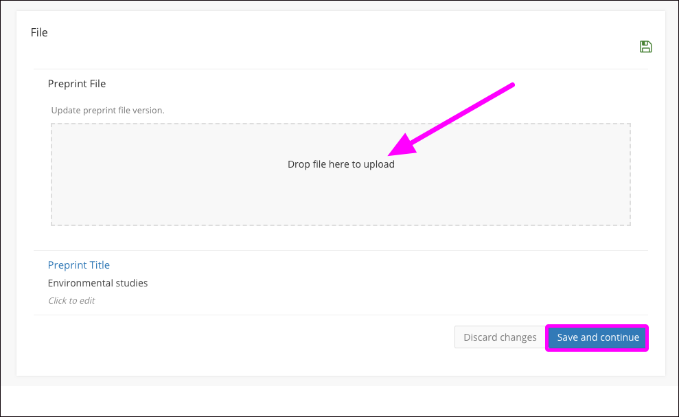 Edit Your Preprint - OSF Support