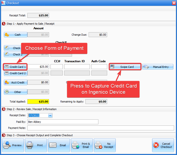 How to Install and Use an Ingenico Card Reader (Card Connect) | RecPro