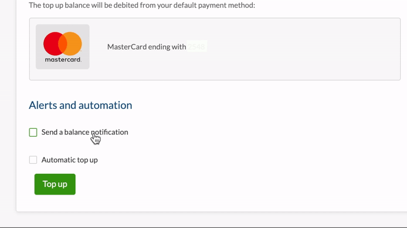 Topping-Up your pre-paid account – StreetData