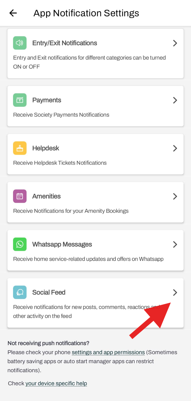 How can I turn off social feed notifications? | Mygate