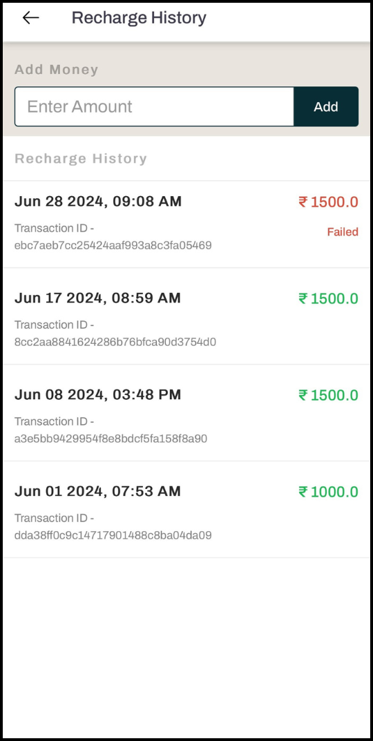 Recharge has failed but the amount has been debited from my account ...