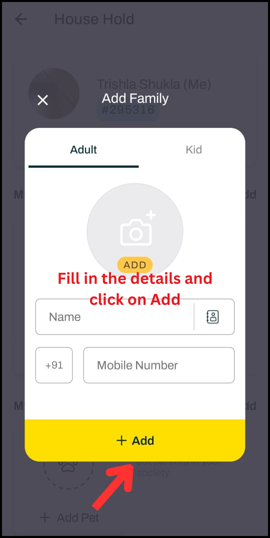 How to add my family members on Mygate ? | Mygate