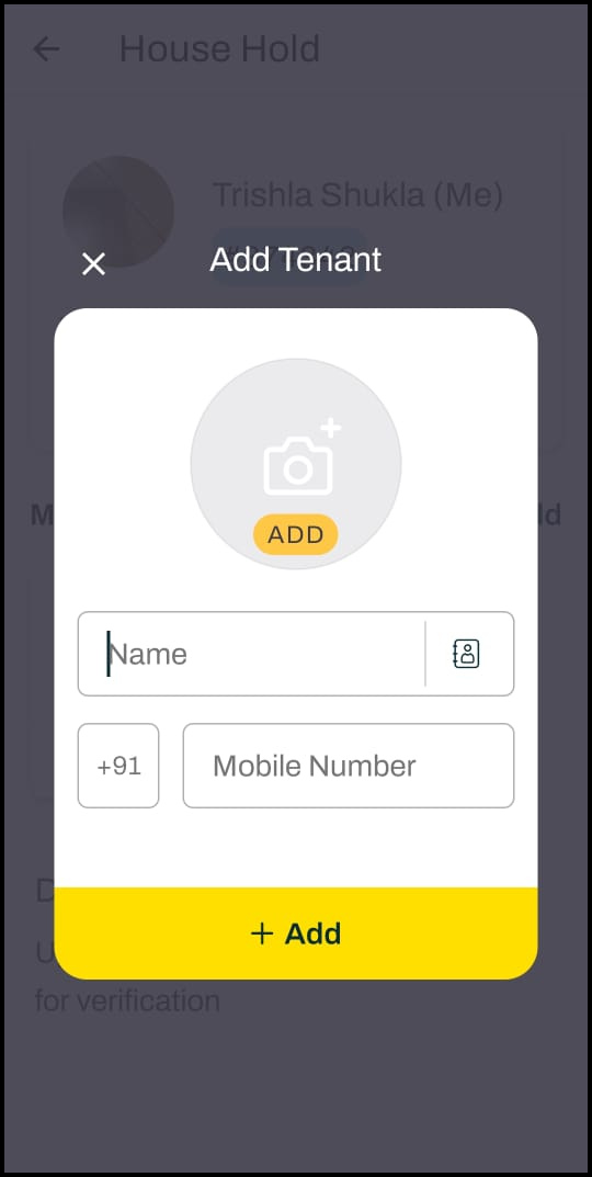 How do I add a tenant to my flat? | Mygate