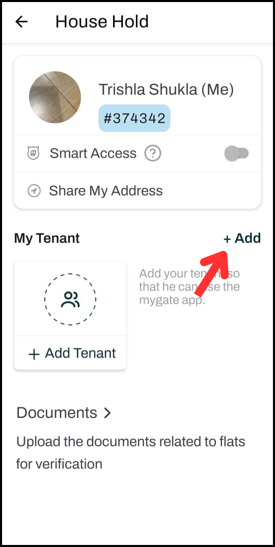 How do I add a tenant to my flat? | Mygate