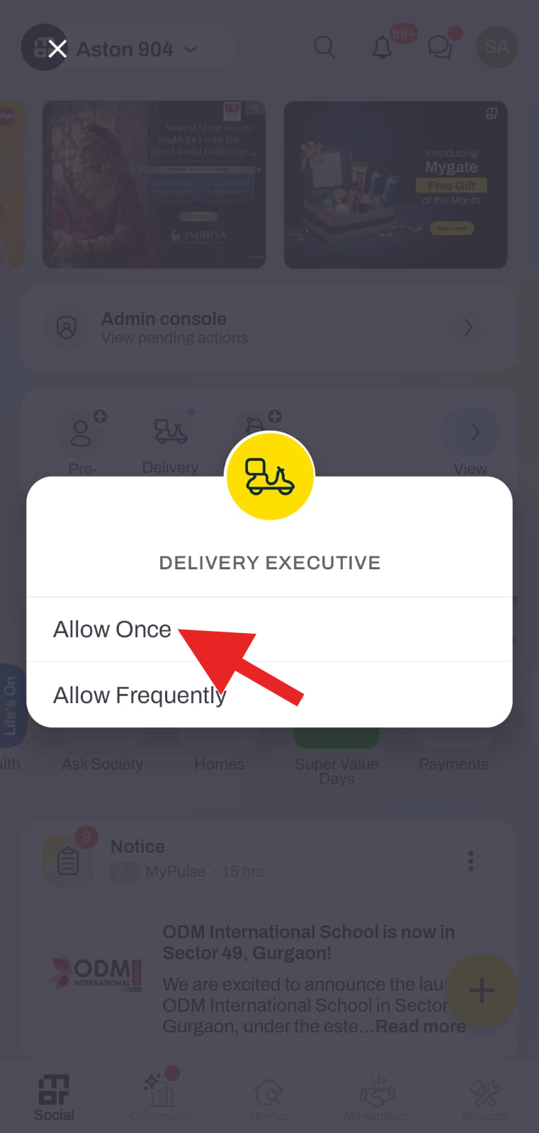 How does the Pre-Approval feature for visitors work on Mygate? | Mygate
