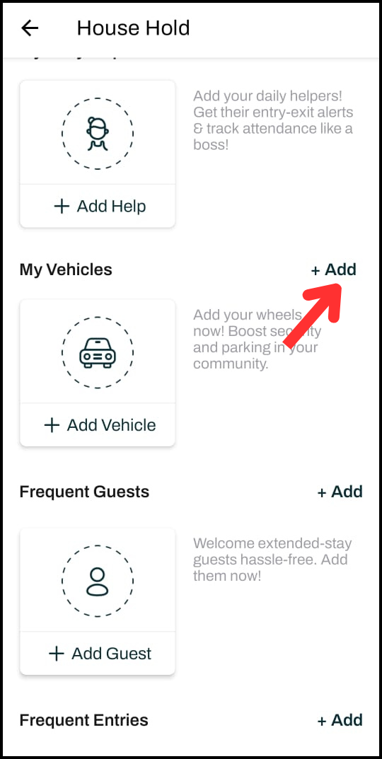 How to add Vehicle on the app? | Mygate