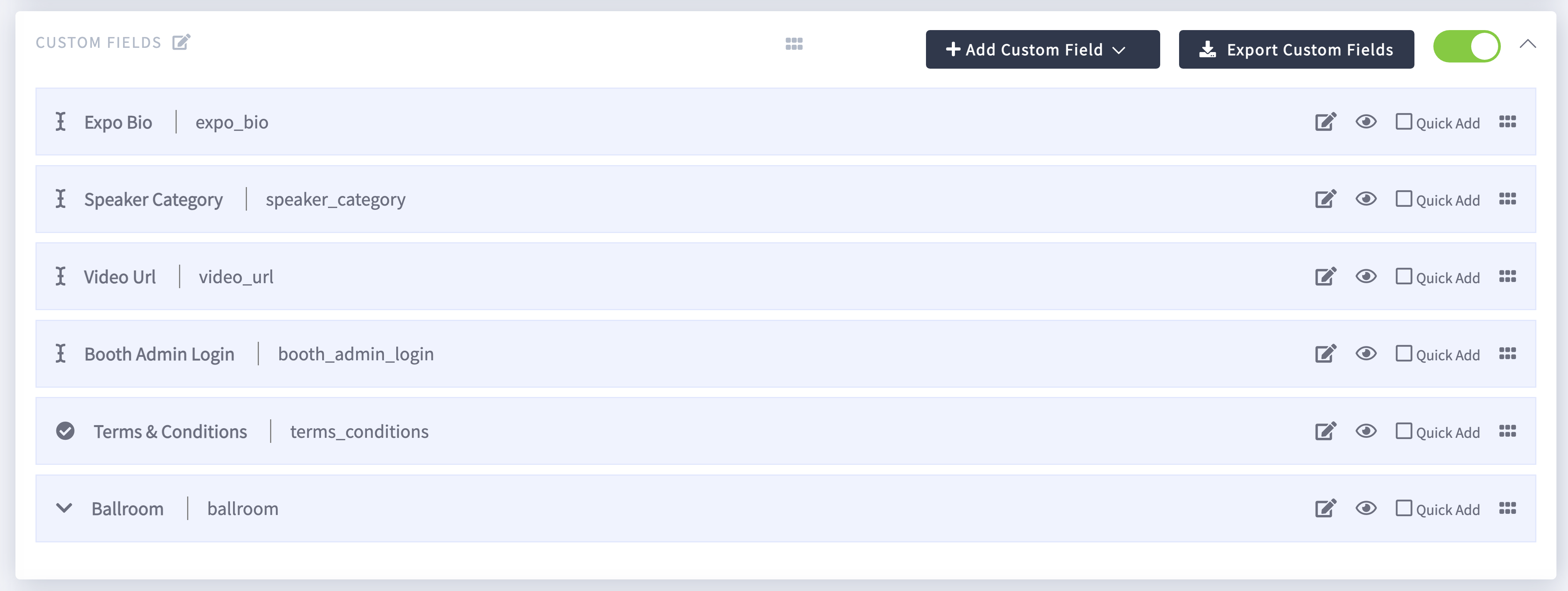 Attendee Settings Quick Start | Eventfinity Dashboard Helpsite