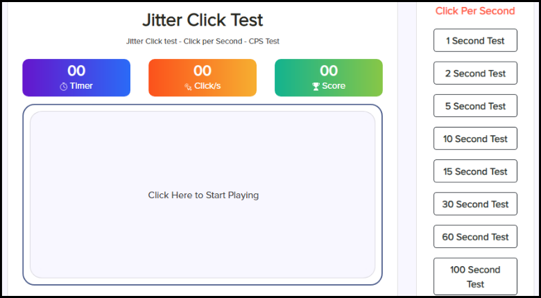 Jitter Clicking Test Jitter Clicker