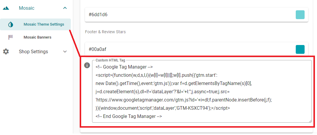 Adding HTML Tags (Mosaic Only) | goimagine Maker Support Center