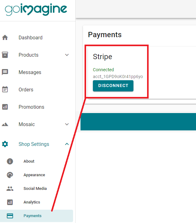 Connecting to Stripe Payments | goimagine Maker Support Center