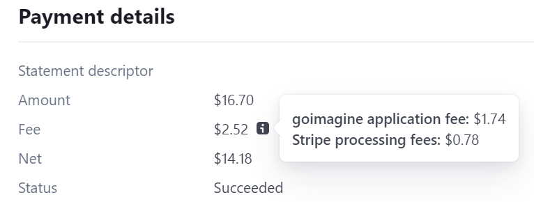 Understanding the Fees Breakdown | goimagine Maker Support Center