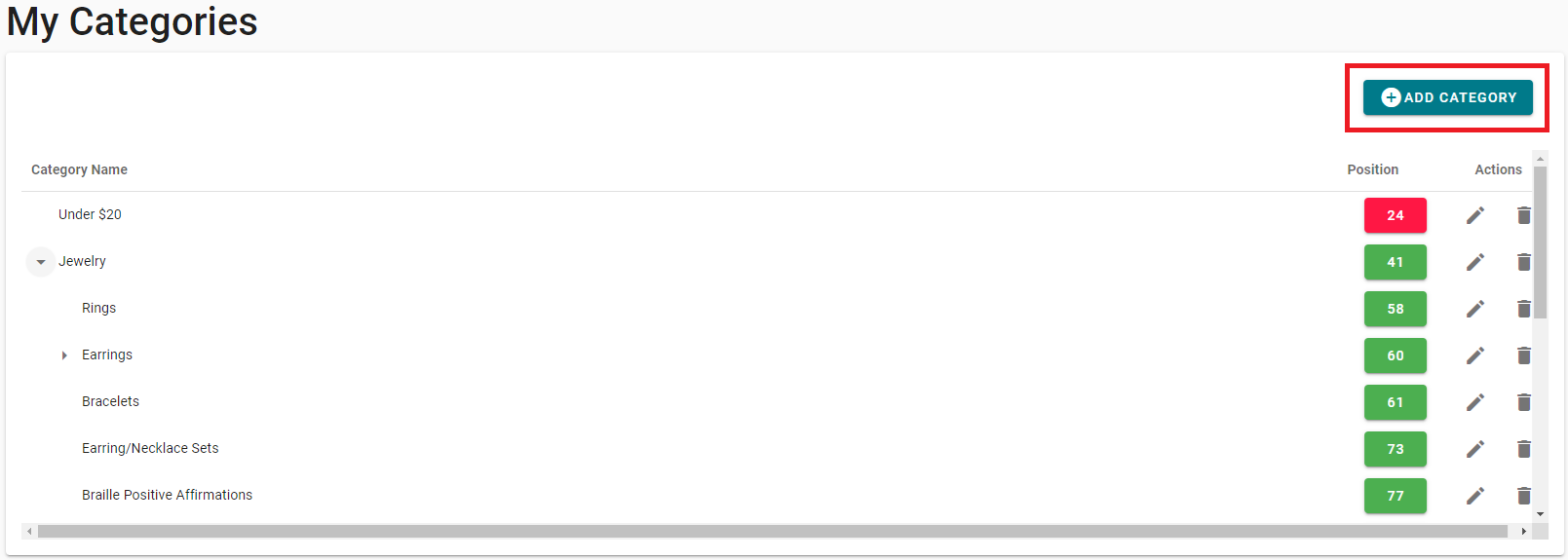 Custom Shop Categories | goimagine Maker Support Center